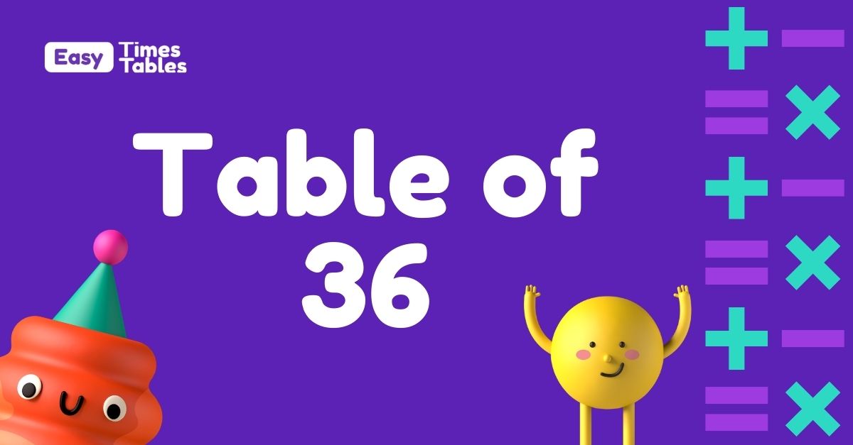 32 Times table - Multiplication table of 32 for children