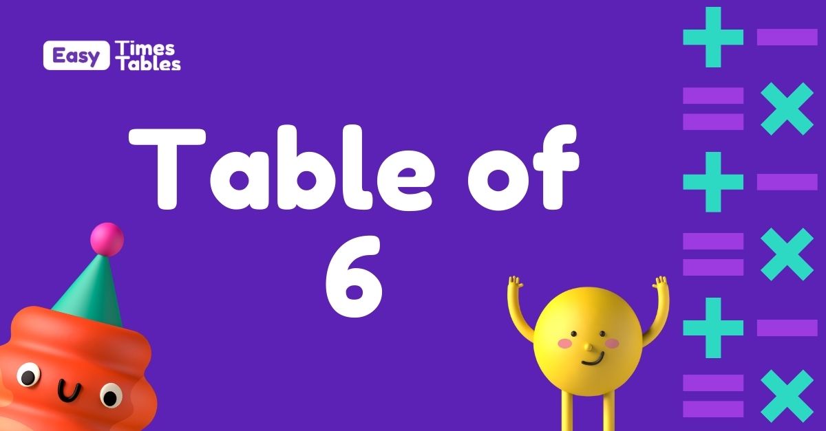 1 Times table - Multiplication table of 1 for children