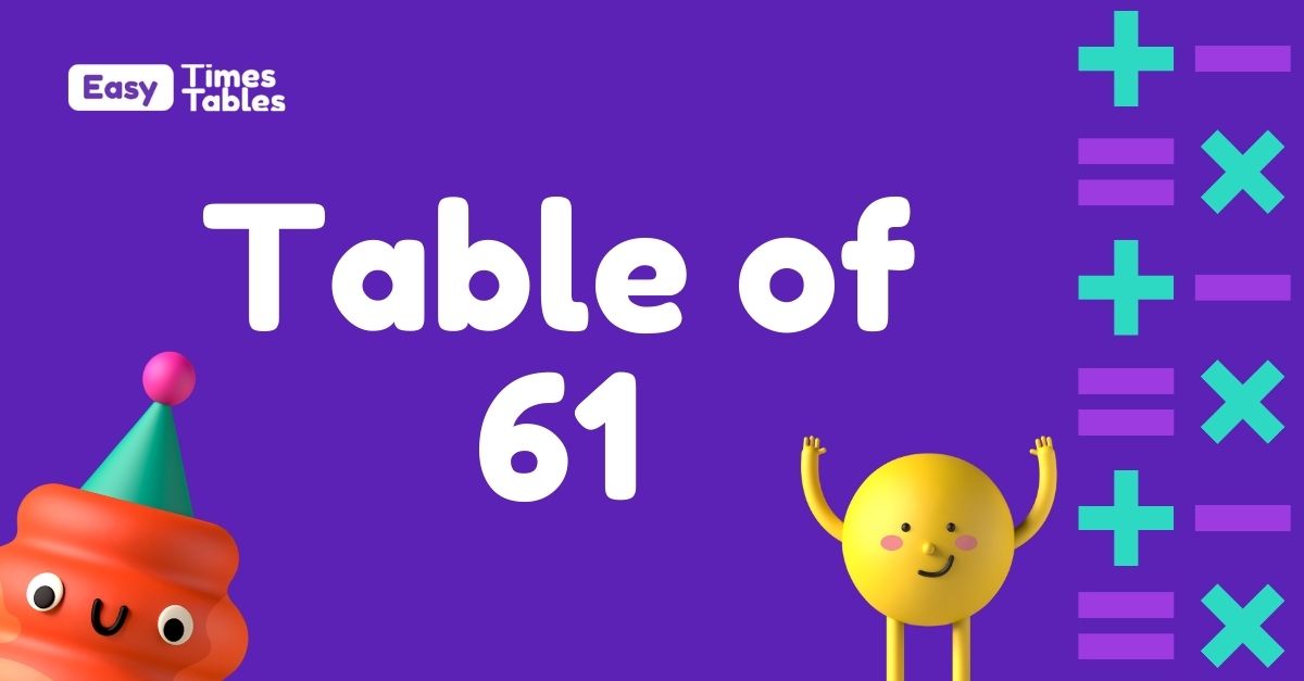 64 Times table - Multiplication table of 64 for children