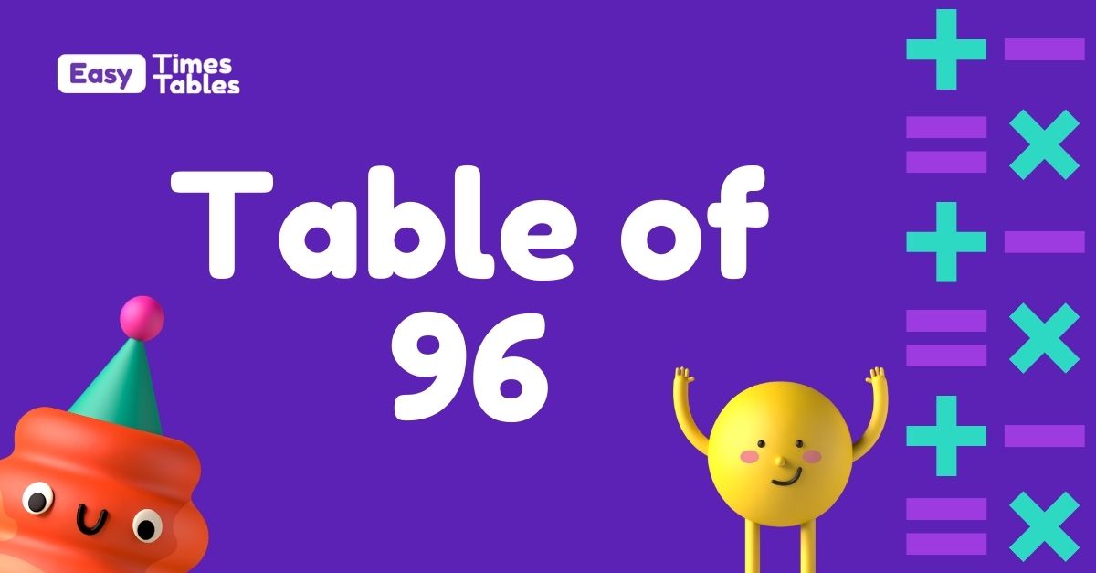 100 Times table - Multiplication table of 100 for children